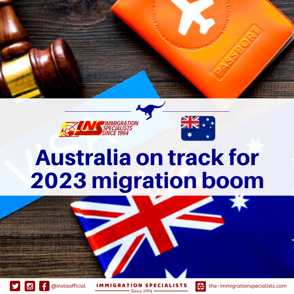 Australia on track for 2023 migration boom | INS The Immigration ...